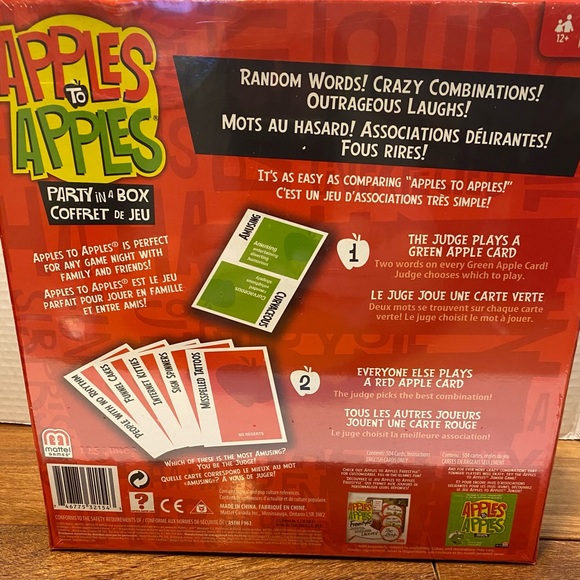Mattel | Games | Brand New Apples To Apples Game Party Box | Poshmark